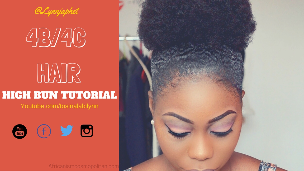 HOW I GET MY HAIR INTO A HIGH PUFF/BUN: TUTORIAL | AFRICANISM COSMOPOLITAN